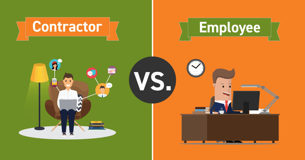 Employee vs Contractor Infographic
